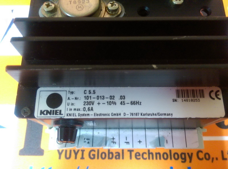 KNIEL C 5.5 Power Supply S/N: 101-013-02 .03 - 裕益科技自動化設備可程式編碼器PLC分散式控制系統DCS